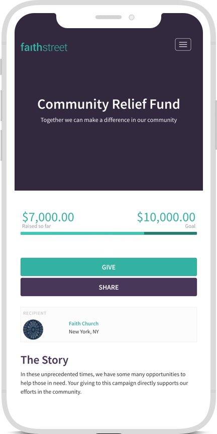 Congregation App and Giving for Churches | FaithStreet